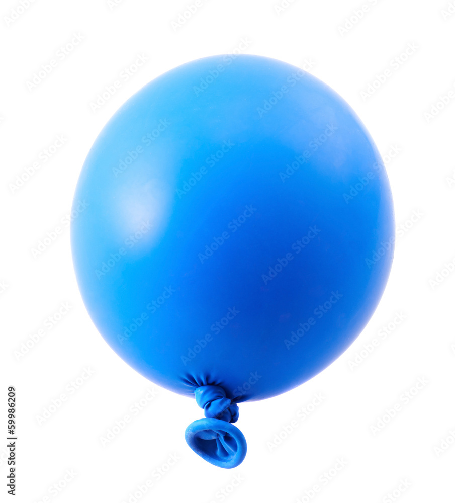 Half-inflated air balloon isolated Stock Photo | Adobe Stock