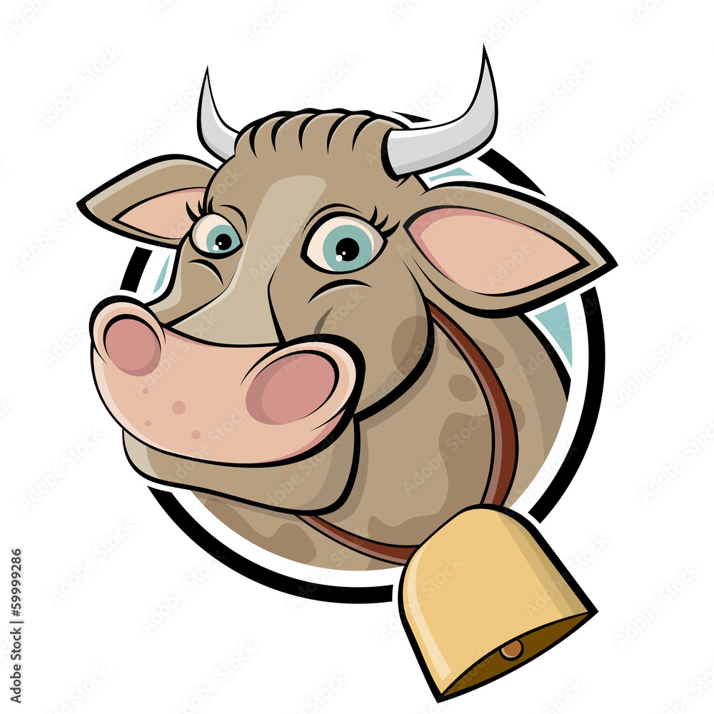 kuh symbol zeichen rind Stock-Vektorgrafik | Adobe Stock