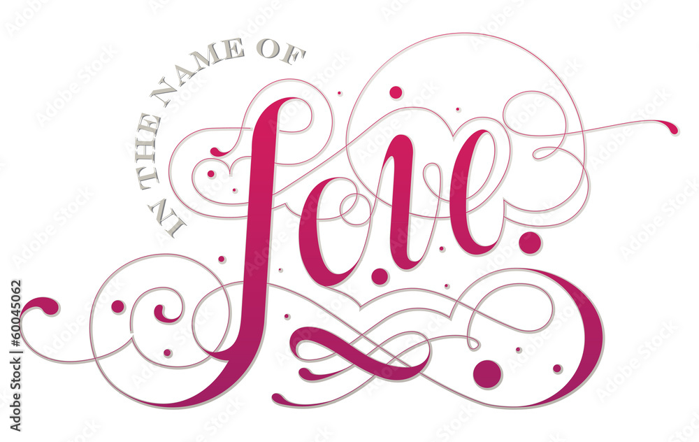 Love custom typography Stock Vector | Adobe Stock