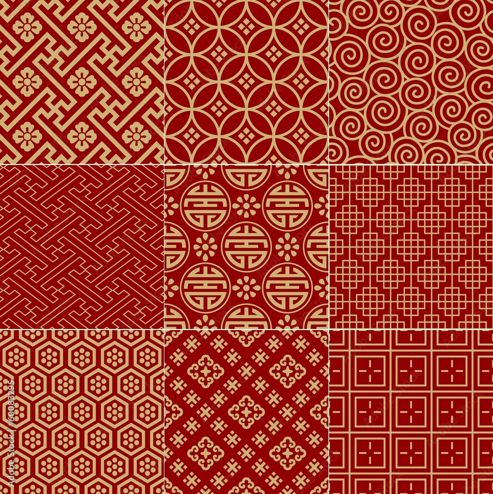 seamless traditional auspicious chinese mesh pattern Stock Vector ...