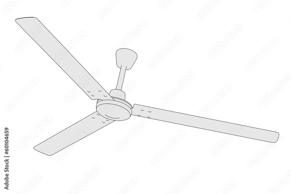 Ceiling Fan Cartoon