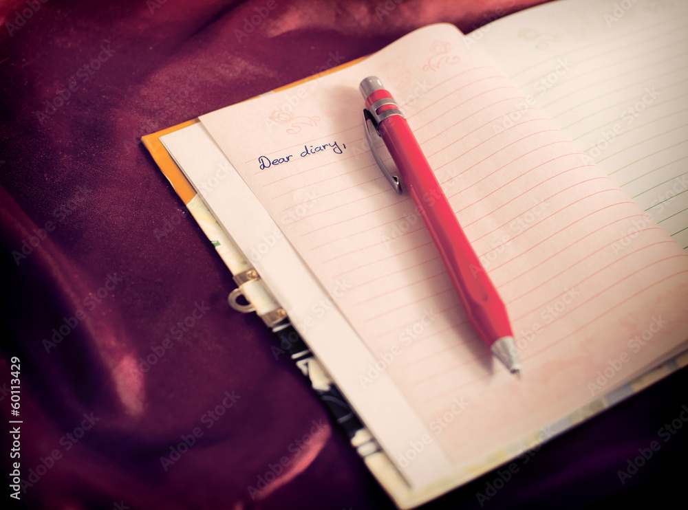 Dear diary Stock Photo | Adobe Stock