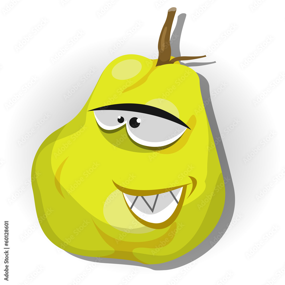 Cartoon Happy Quince Character Stock Vector | Adobe Stock