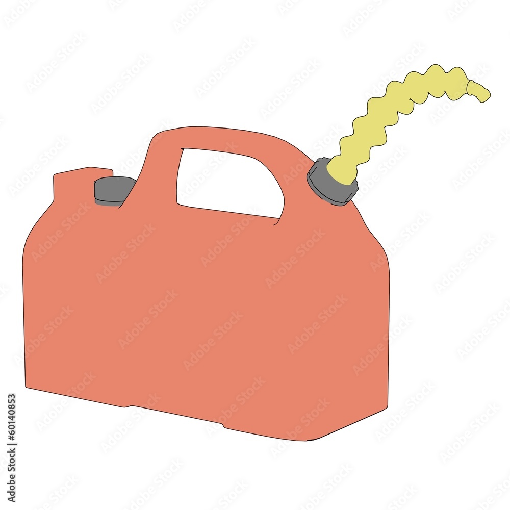 cartoon image of gas can Stock Illustration | Adobe Stock