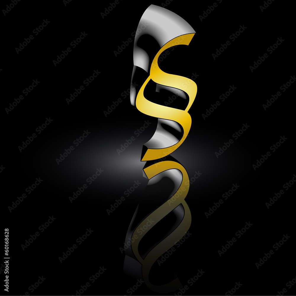 Logo Paragraf Gold Stock Vector | Adobe Stock