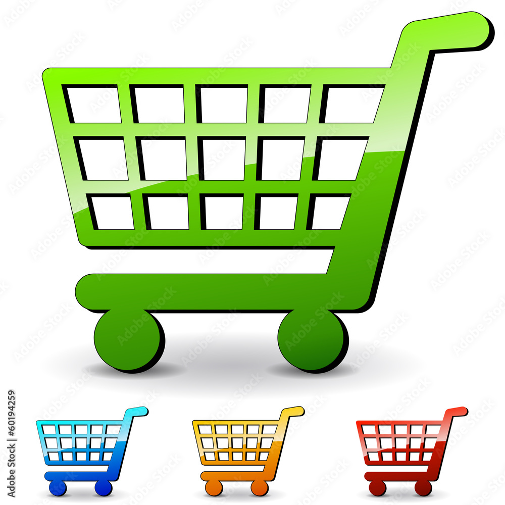 Caddy icons Stock Vector | Adobe Stock