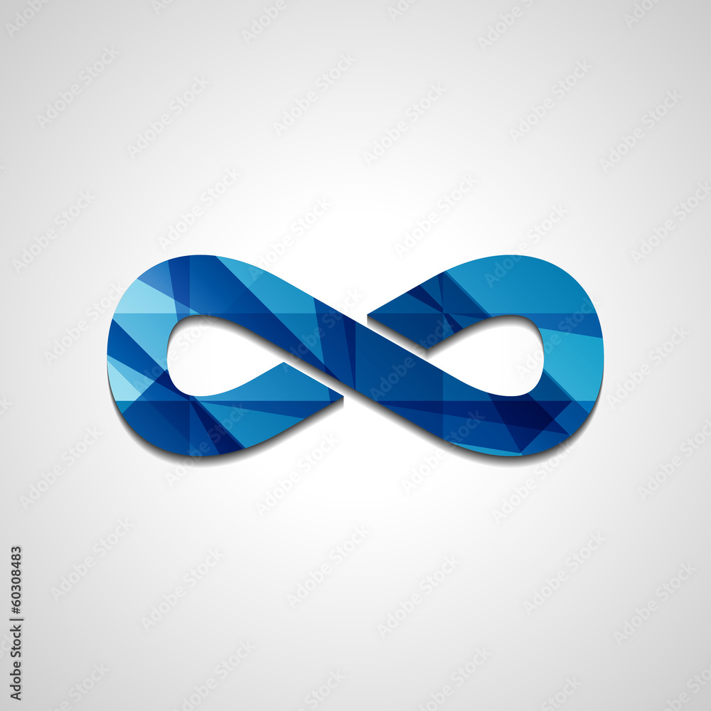 Abstract Infinity symbol, style illustration Stock Vector | Adobe Stock