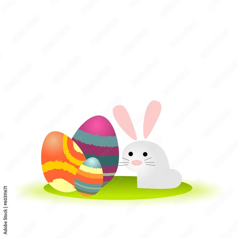 conejo de pascua vector de Stock | Adobe Stock