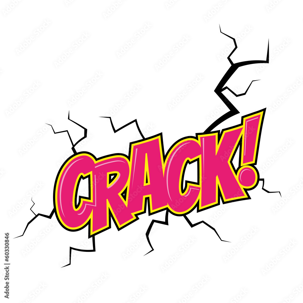crack comic cartoon pop art Stock-Vektorgrafik | Adobe Stock