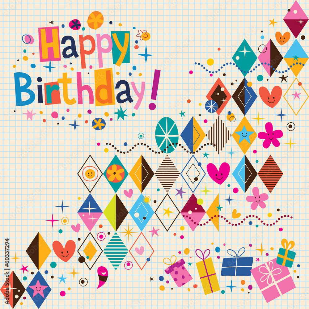 Happy Birthday Stock Vector | Adobe Stock