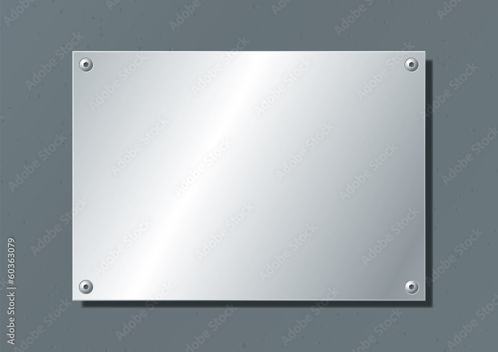 Aluminium Schild Stock Vector | Adobe Stock