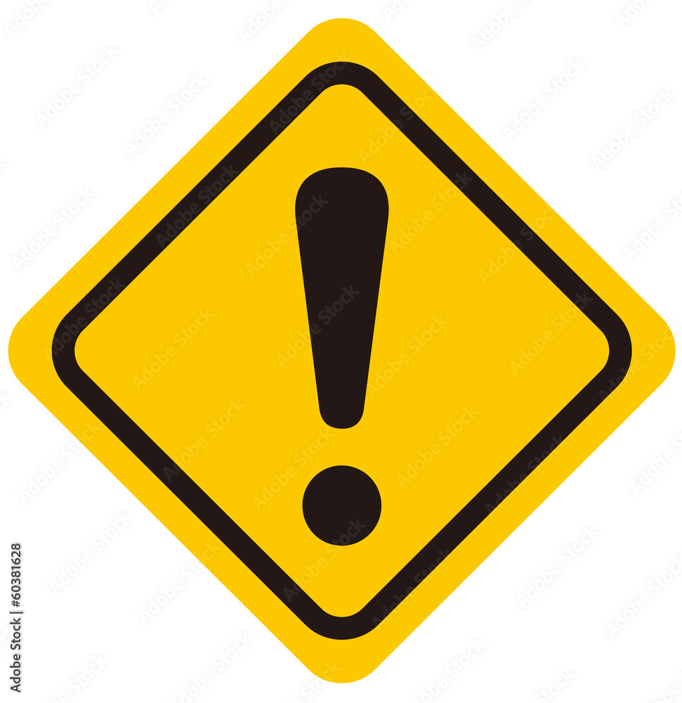 warning sign Vector vector de Stock | Adobe Stock