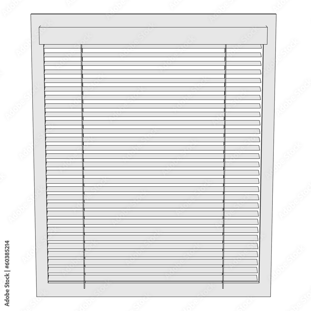 cartoon image of blindes for windows Stock Illustration | Adobe Stock