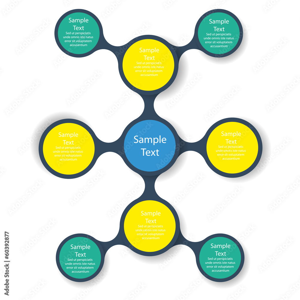 colorful round diagram infographics for presentations Stock Vector ...
