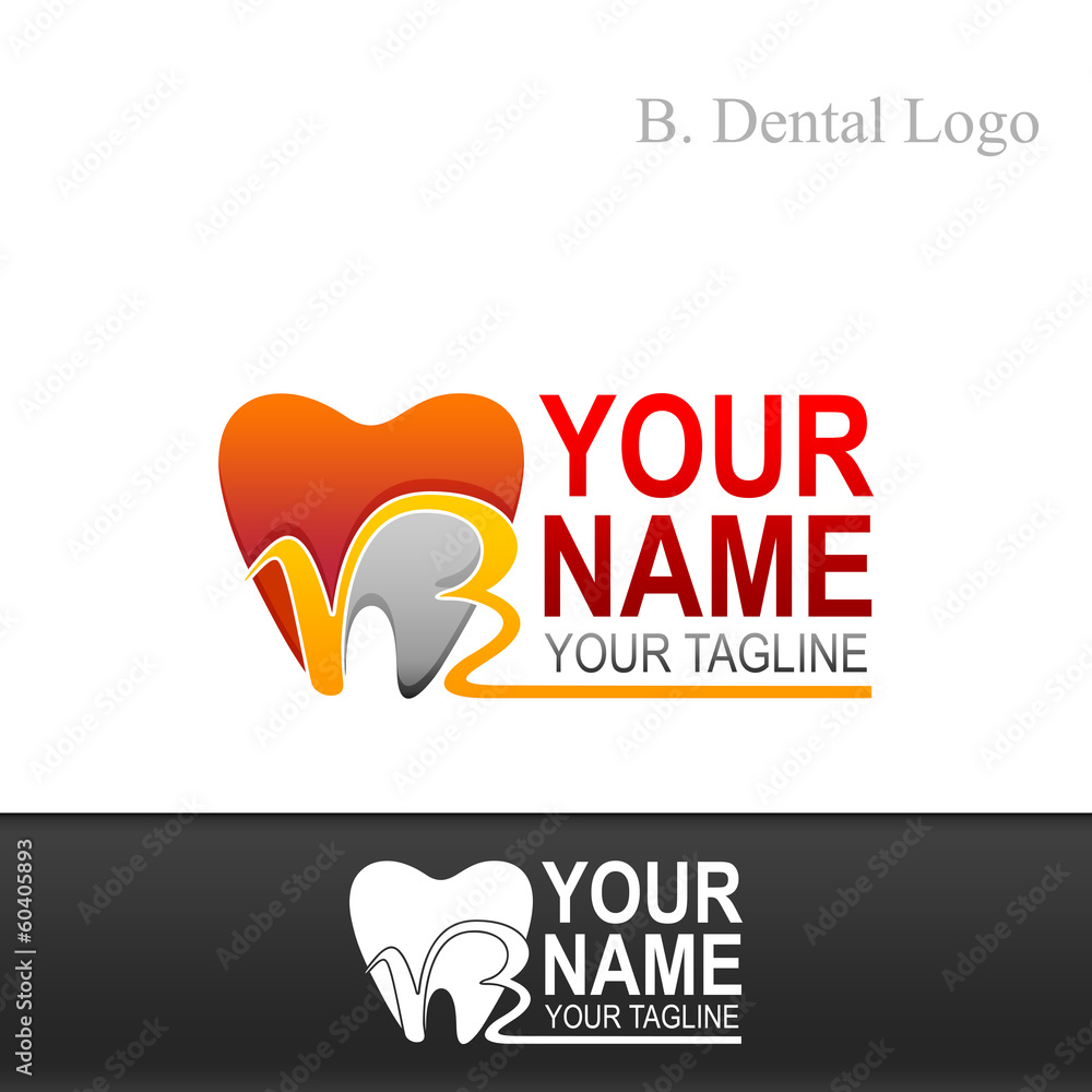 B. Dental Logo Stock Vector | Adobe Stock