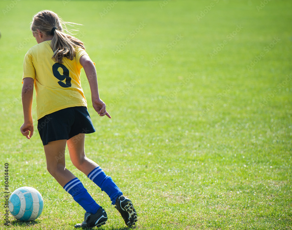 Teen Girl soccer player Stock Photo | Adobe Stock