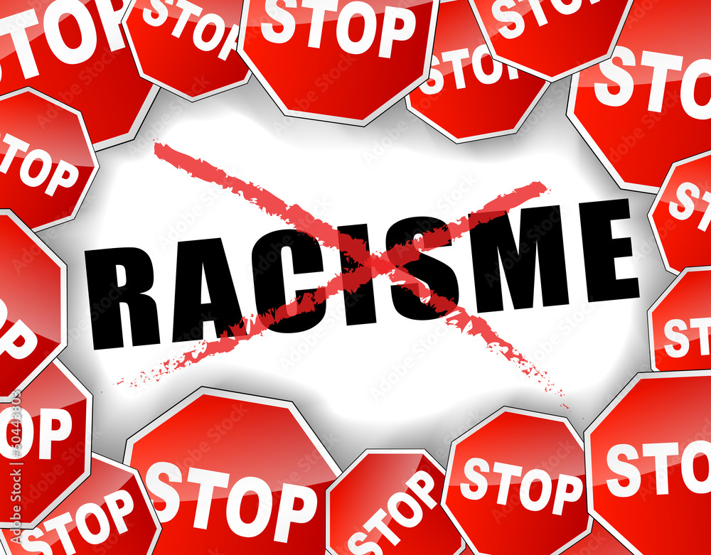 Stop racisme Stock Vector | Adobe Stock