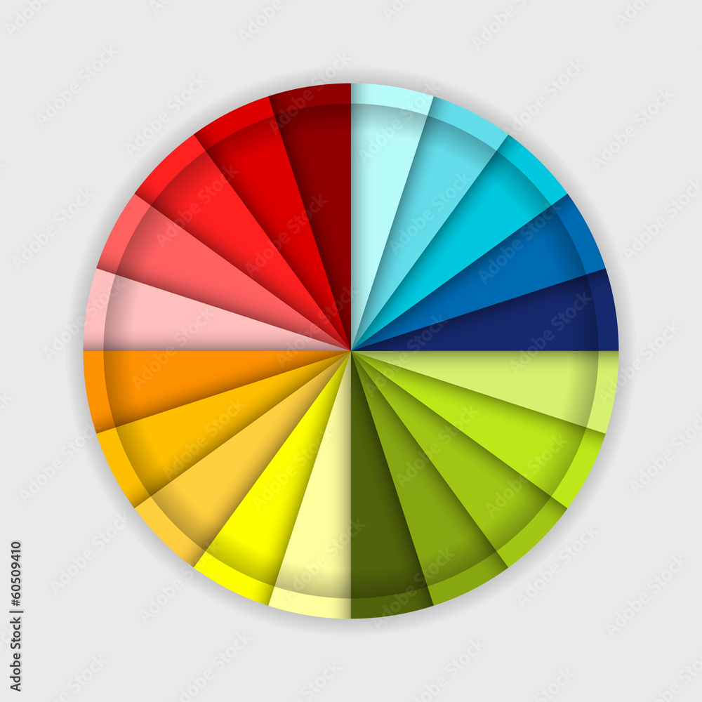 Palette of color wheel, for your design Stock Vector | Adobe Stock