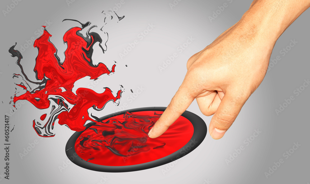 Stab fingers into Stock Photo | Adobe Stock