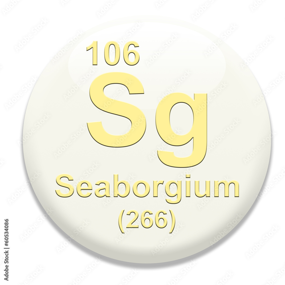 Periodic Table Sg Seaborgium Stock Illustration | Adobe Stock
