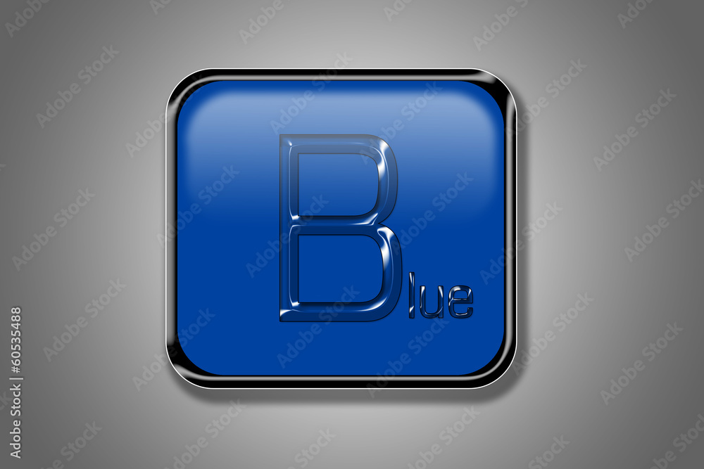 Logo color azul Stock Illustration | Adobe Stock