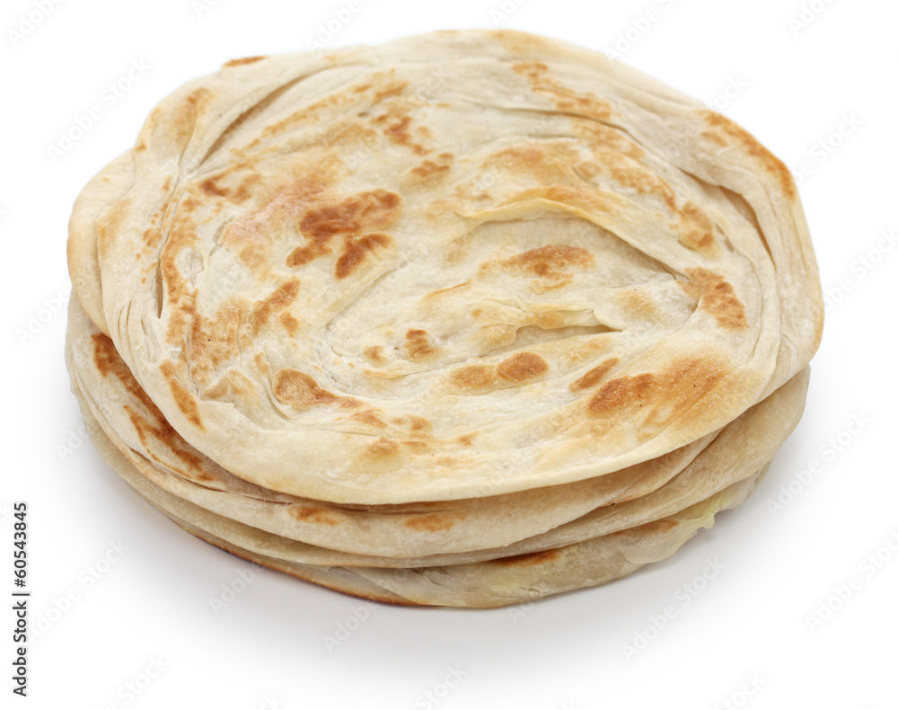 plain paratha, multi layered indian flat bread Stock Photo | Adobe Stock
