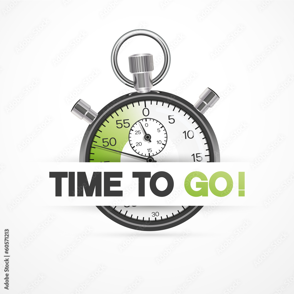 chronomètre: time to go Stock Vector | Adobe Stock