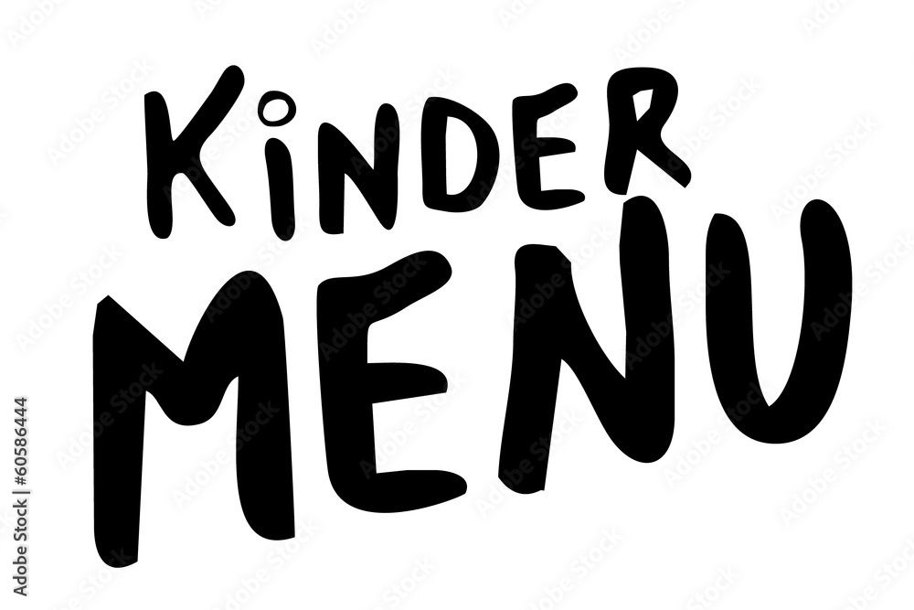 Kinder-Menu Stock Illustration | Adobe Stock