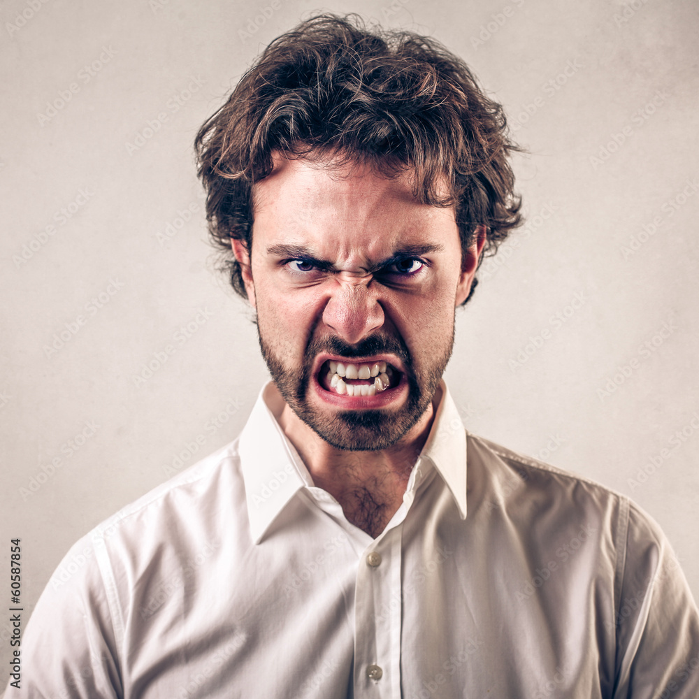 angry man Stock Photo | Adobe Stock