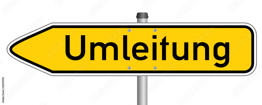 Umleitung Schild #140122-svg05 - Stock - GamesAgeddon
