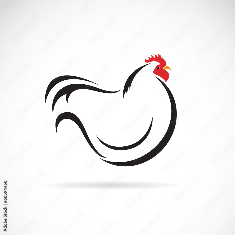 Vector image of an hen Stock Vector | Adobe Stock