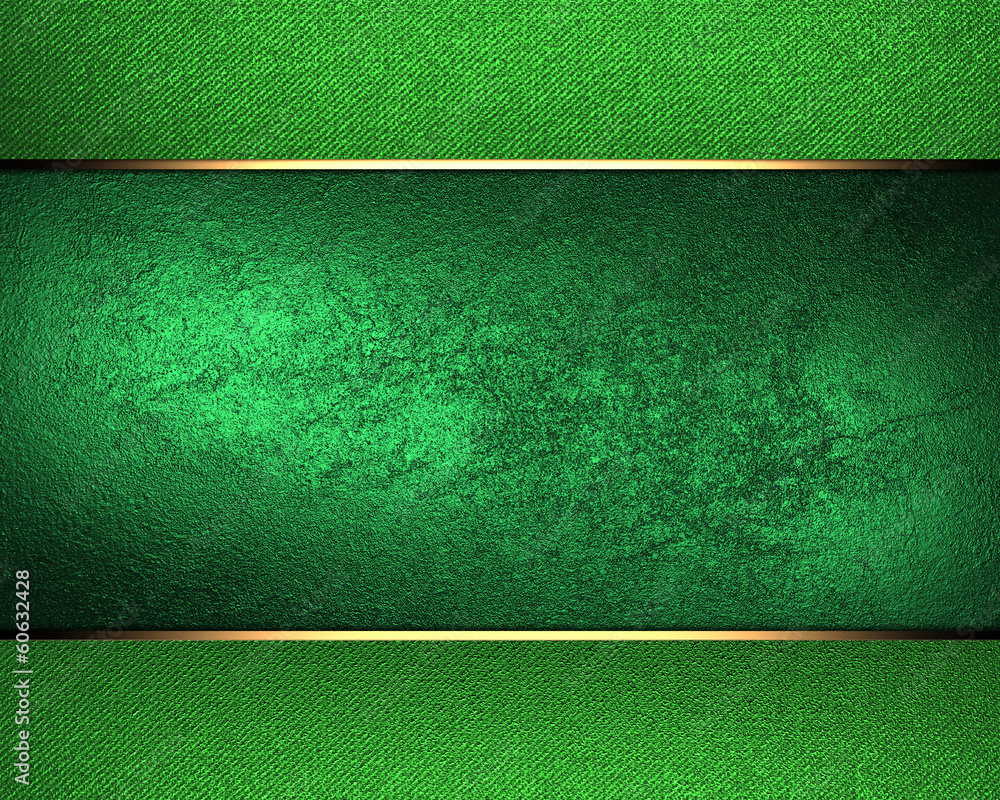 Design template. Green background with green ribbon Stock Illustration ...