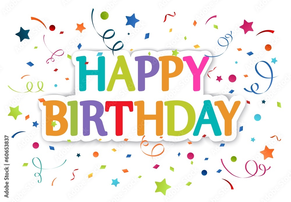 Happy birthday greetings Stock Vector | Adobe Stock