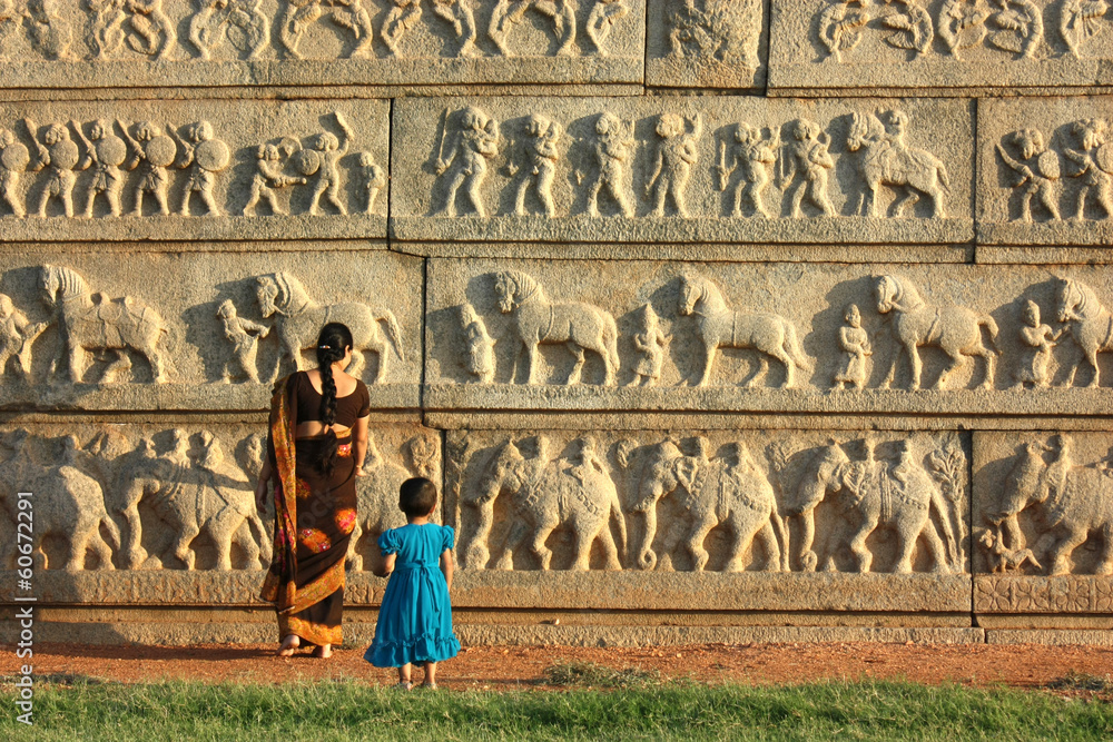 Inde - Hampi / Hazara Ramachandra temple Stock Photo | Adobe Stock