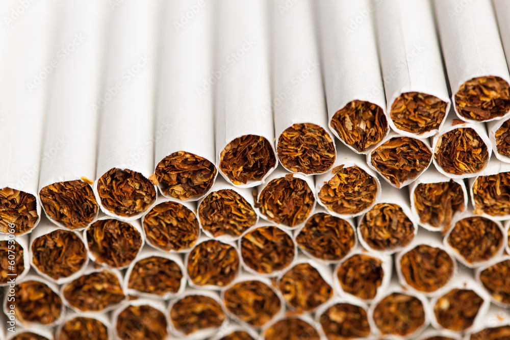 cigarettes production line Stock Photo | Adobe Stock