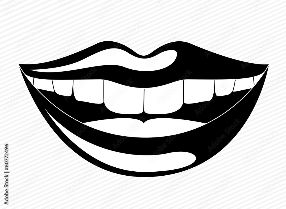 mouth design Stock Vector | Adobe Stock