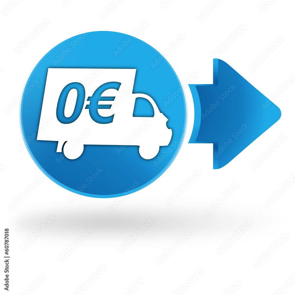 livraison offerte sur symbole web bleu Stock Vector | Adobe Stock