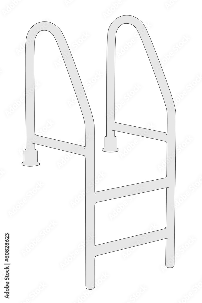 cartoon image of pool ladder Stock Illustration | Adobe Stock