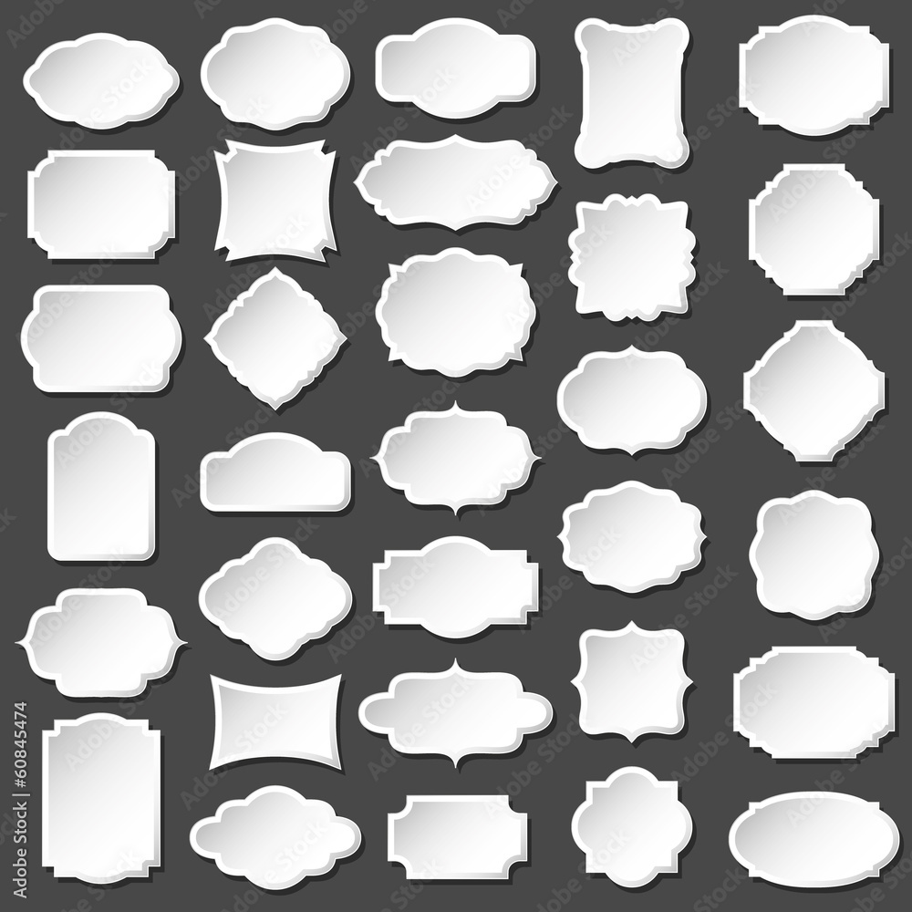 Frame and border vector set. Stock Vector | Adobe Stock