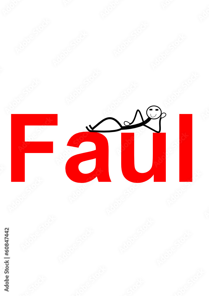 Strichmännchen Faul Stock-Vektorgrafik | Adobe Stock