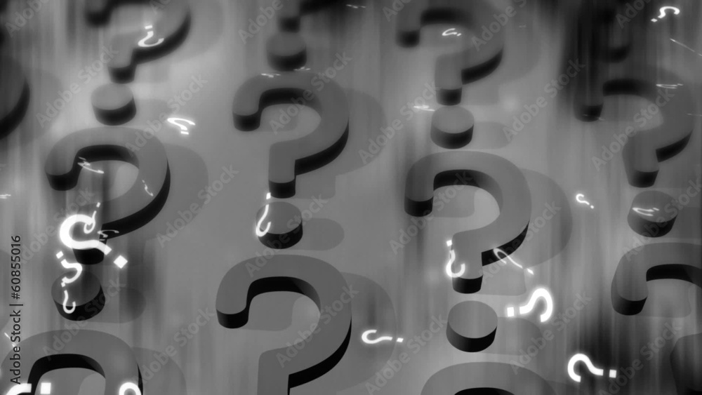 Question Marks Black and white Looping Animated Background Stock Video ...