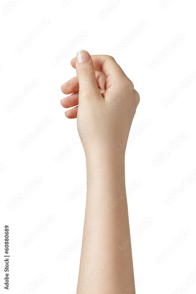 female teen hand to hold something from above Stock Photo | Adobe Stock