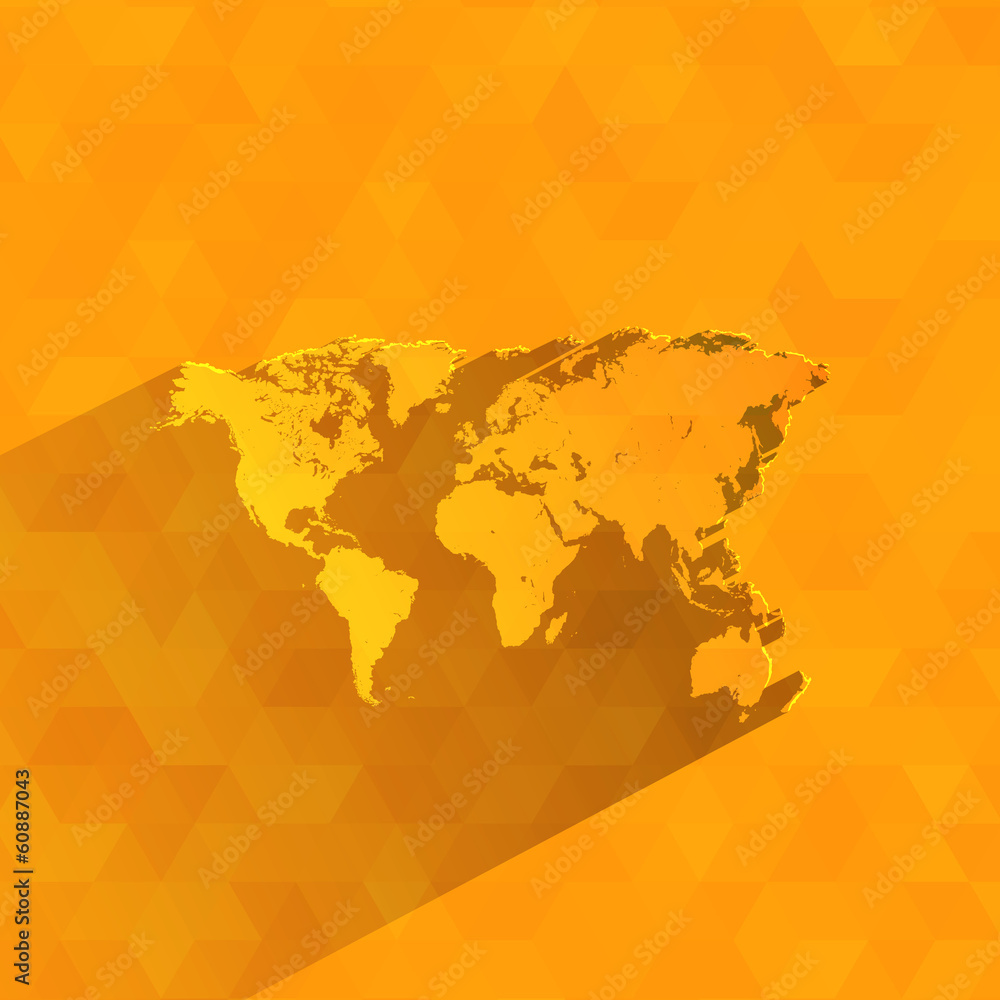 World map. Vector format Stock Vector | Adobe Stock