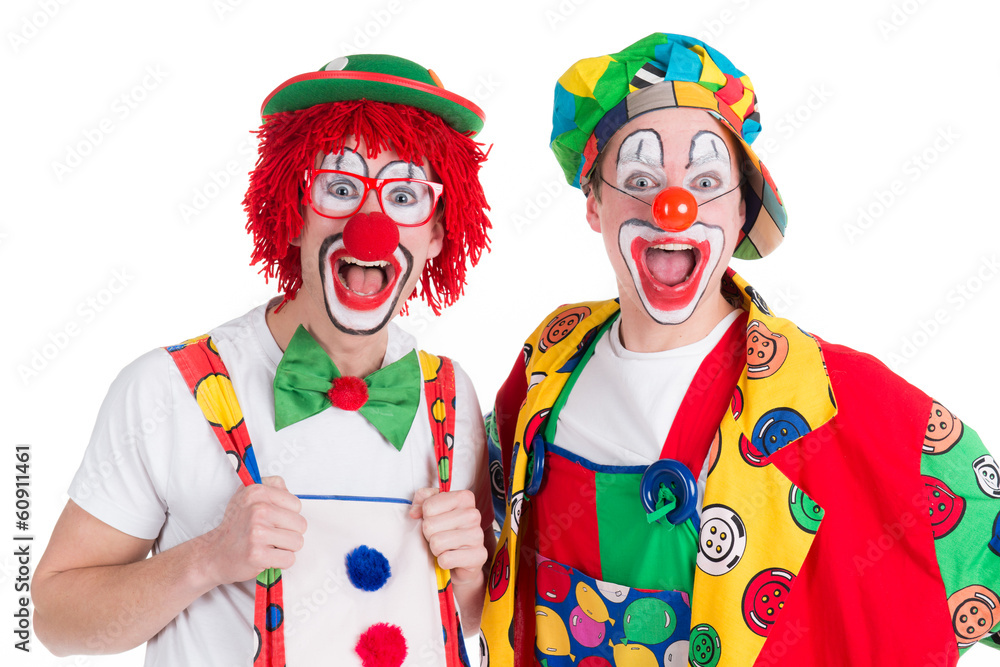 zwei clowns Stock Photo | Adobe Stock