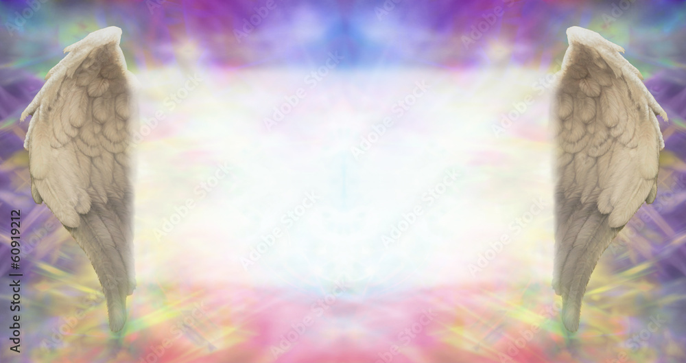 Angel Wings Border Header Sign Stock Illustration | Adobe Stock
