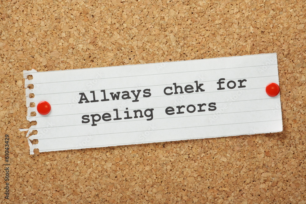 Always Check For Spelling Errors Concept Foto De Stock Adobe Stock