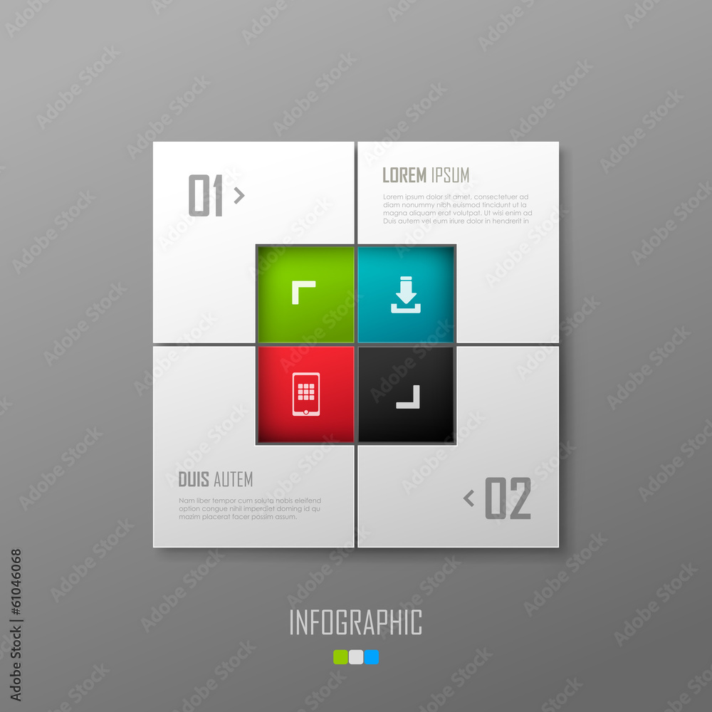 Vector website template design Stock Vector | Adobe Stock