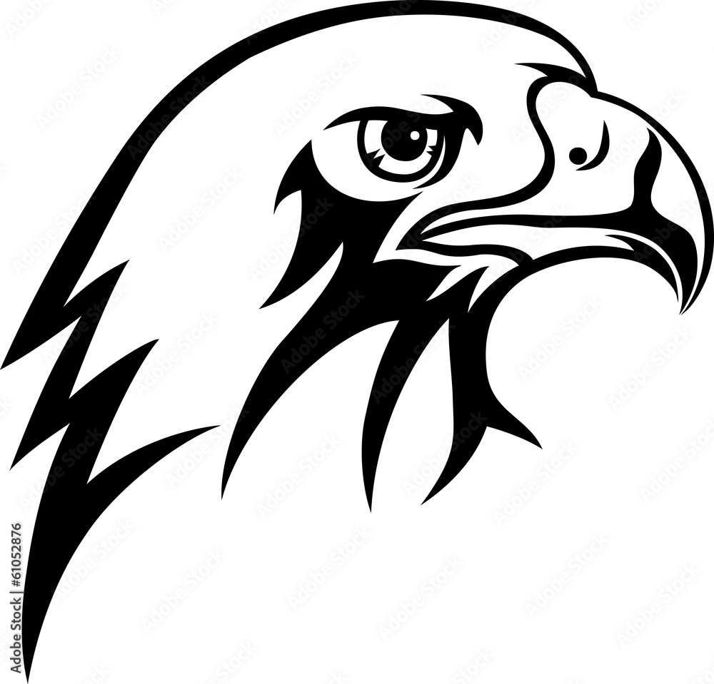 Eagle Face Logo, art vector design Stock Vector | Adobe Stock