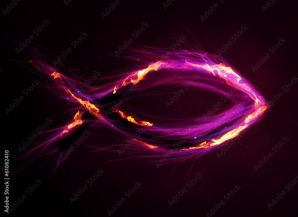 Jesus fish symbol. Stock Illustration | Adobe Stock