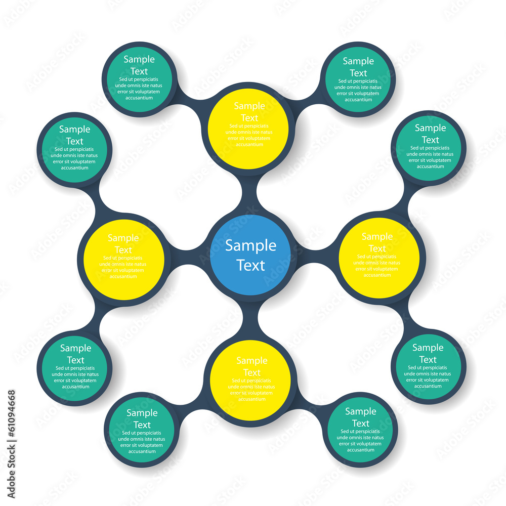 colorful round diagram infographics for presentations Stock Vector ...